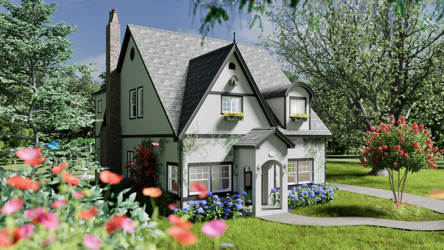 Storybook Style Homes - Annilee B Waterman Design