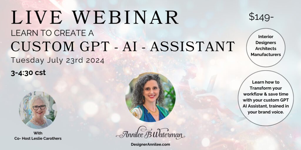 How To Create a Custom GPT AI Assistant - Annilee B Waterman Design